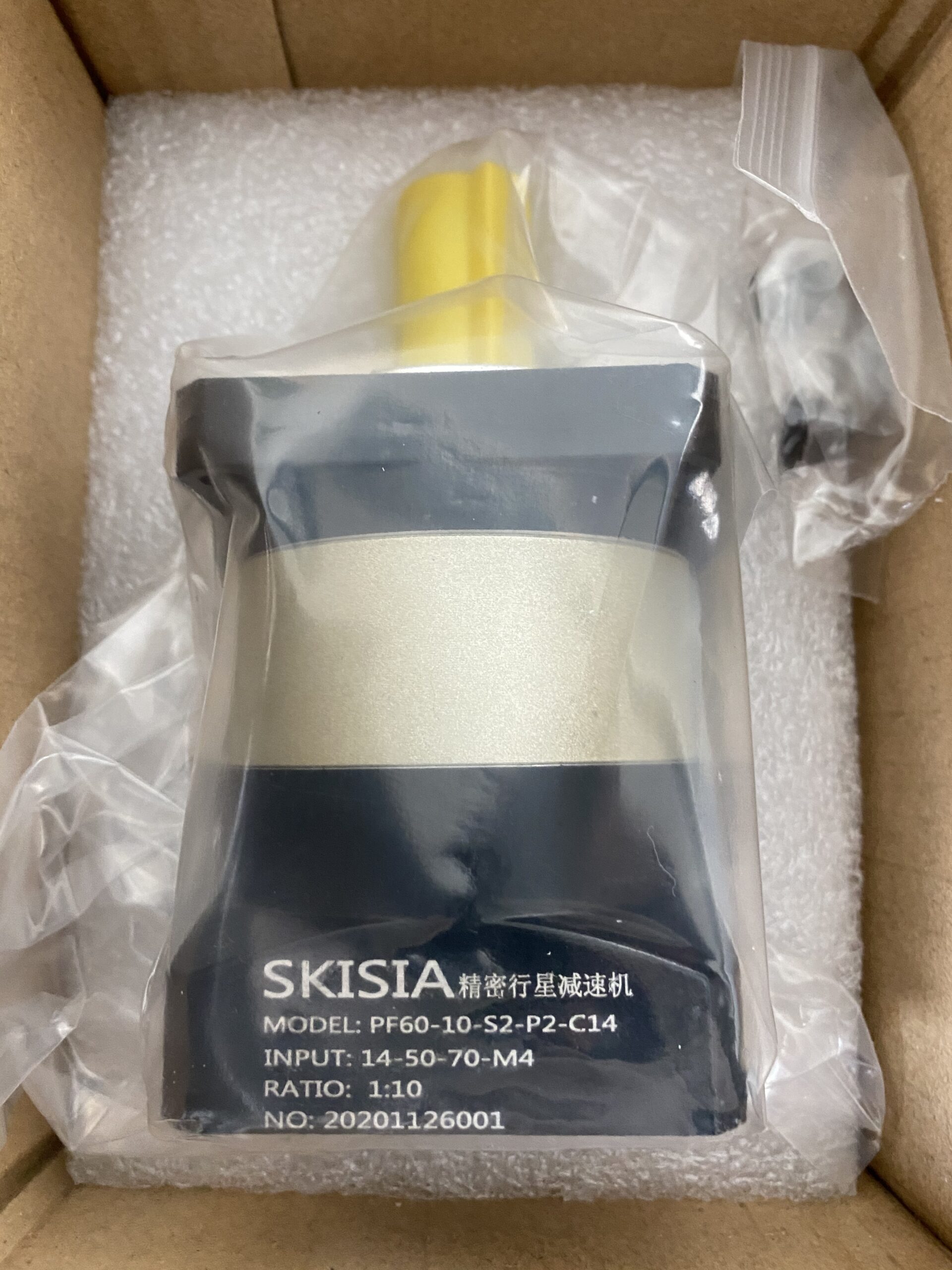 SKISIA Precision planetary reducer MODEL:PF60-10-S2-P2-C14 INPUT:14-50 ...