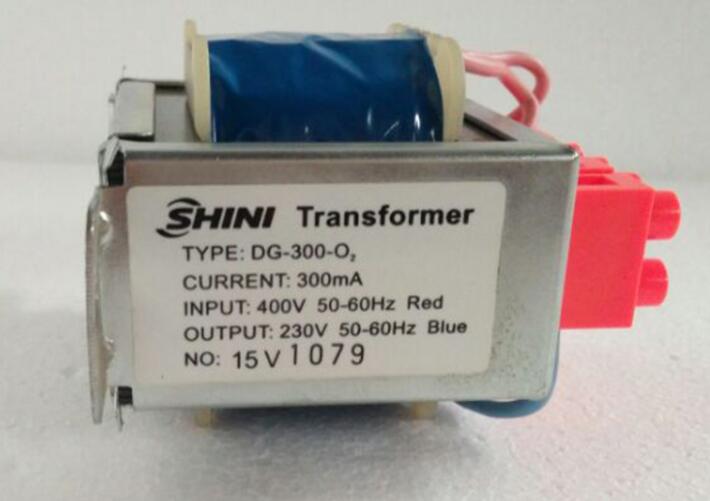 SHINI Transformer TYPE:DG-300-O CURRENT:300MA INPUT:400V 50-60HZ RED ...