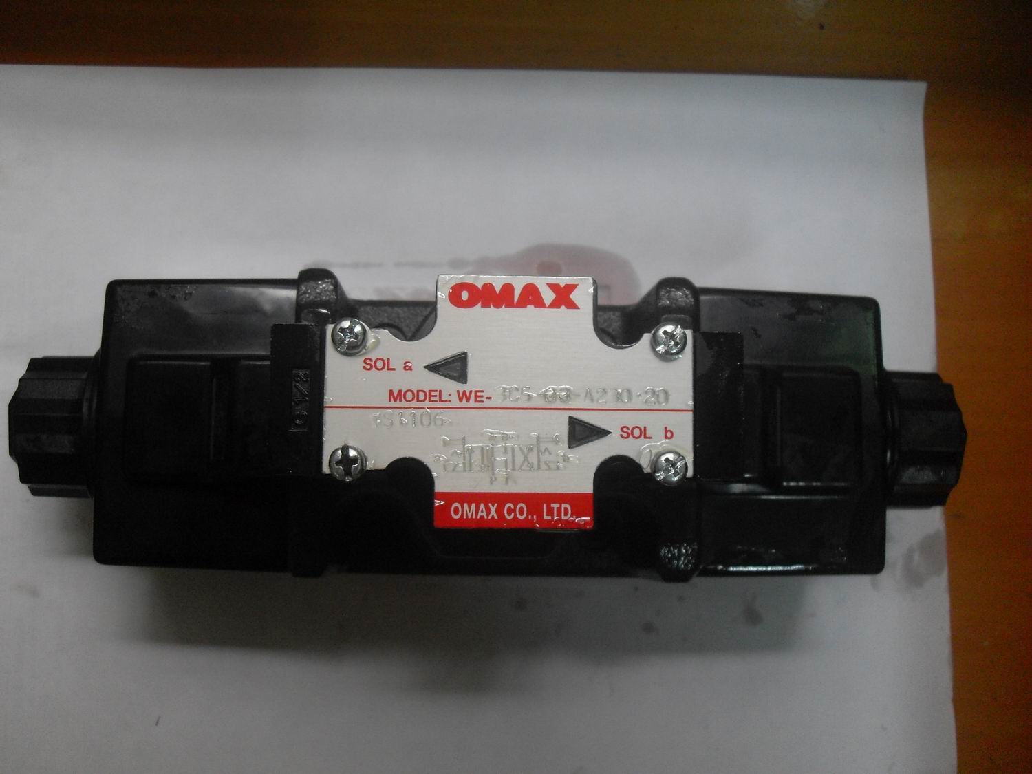 OMAX Solenoid Directional Valve hydraulic valve MODEL WE-3C60-02-A230 ...