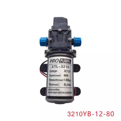 PRO PUMPS XTL-3210 DC12V DC24V 80W 1.0MPa 6L/min 100W 8L/MIN Miniature ...