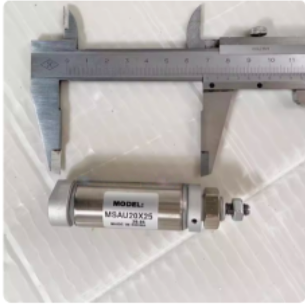 Front spring stainless steel single acting cylinder MODEL; MSAU20X25 ...