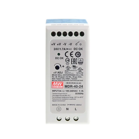 MW Switching Power Supply MDR-40-5 | 5V MDR-40-12 | 12V MDR-40-24 | 24V ...