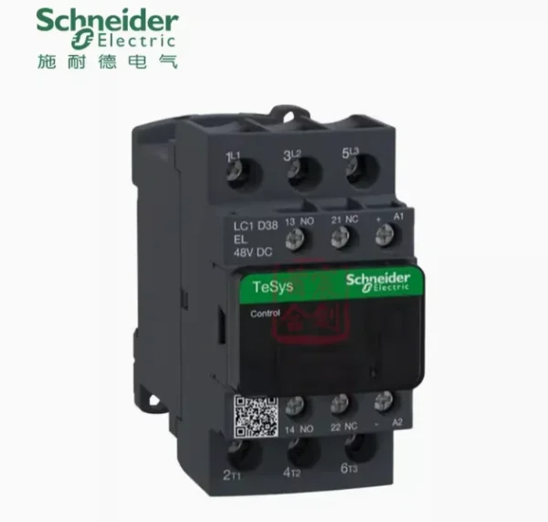 SCHNEIDER DC contactor LC1D38EL LC1-D38EL coil voltage 48V current 38A ...