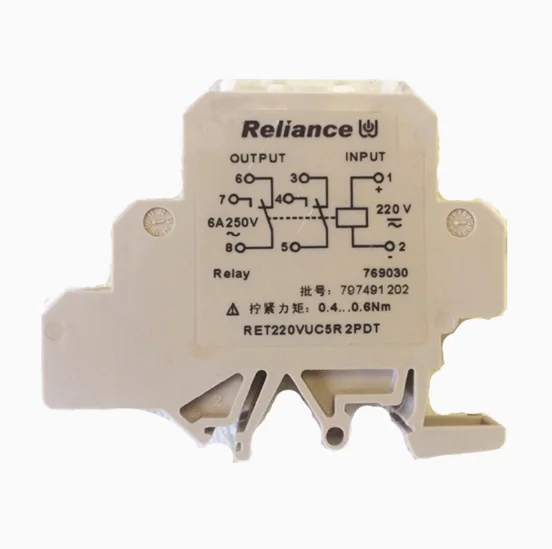 Reliance Ultra thin rail relay 769030 RET220VUC5R2PDT 769020 ...