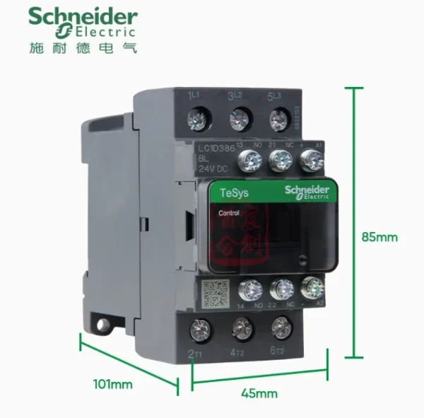 SCHNEIDER DC contactor LC1D386BL LADTBDL dedicated LC1D256BD DC24V ...